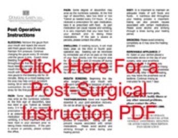 Post Surgical Instructions
